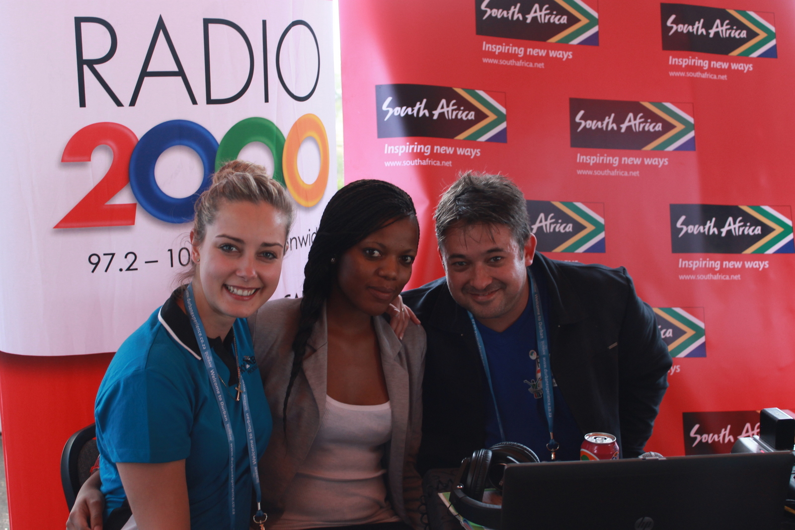 With DJ Shawny B & his producer (Radio 2000) – The Starlit Path